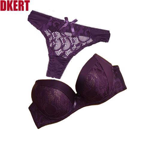 DKERT 섹시한 레오파드 레이스 푸시업 여성용 브라 세트 BCD 나비 브라 브리프 세트 통기성 면 속옷 및 팬티 세트 bra set
