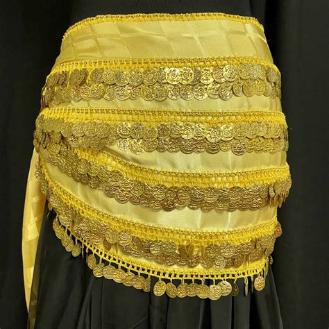 yellow and gold 5 coin row amera s palace belly dance boutique