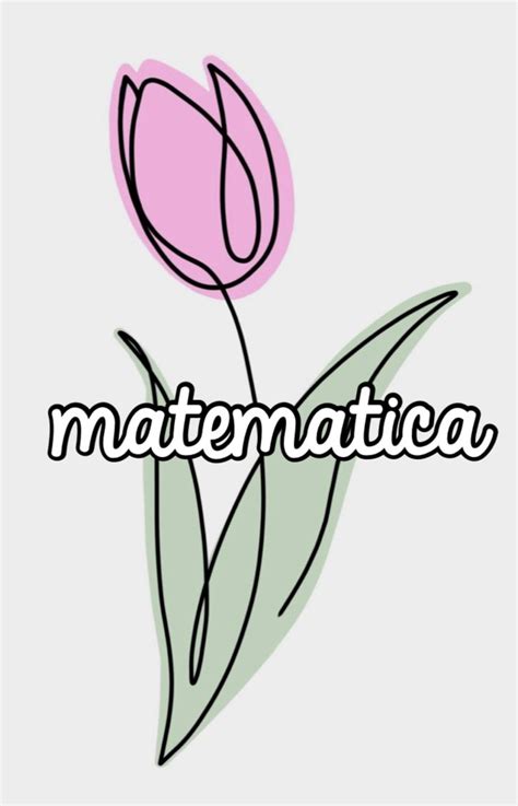 Copertine Quaderni Aesthetic Matematica By Perla Stationery