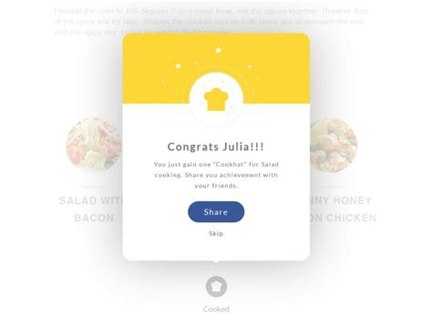 Cooked Pop Up For Culinary Website By Nick Buturishvili For Leavingstone Web Mobile Mobile App