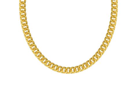 Premium Vector Gold Chain Isolated Vector Necklace