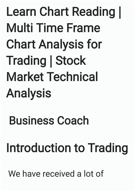 Solution Learn Chart Reading Multi Time Frame Chart Analysis For