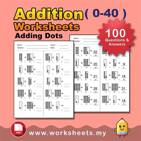 igcse math addition adding dots worksheets 0 40 400 q a igcse