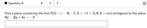 Solved Find A Plane Containing The Line Chegg