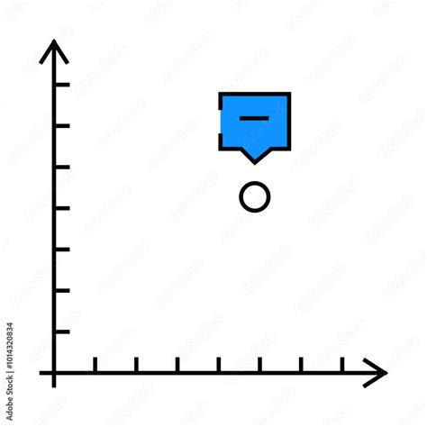 Dot Plot Visualization Line Icon Vector Dot Plot Visualization Sign Isolated Symbol