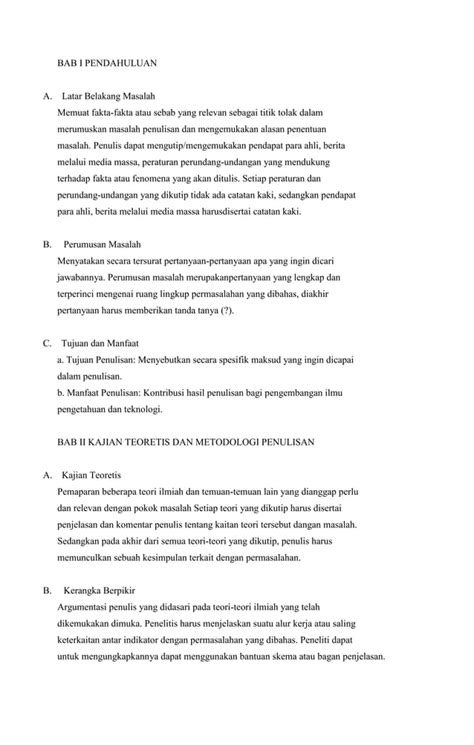 Sistematika Penulisan Karya Ilmiah Pdf