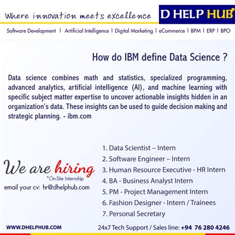 D Help Hub Private Limited On Linkedin Hiring Datascientist Intern Internship