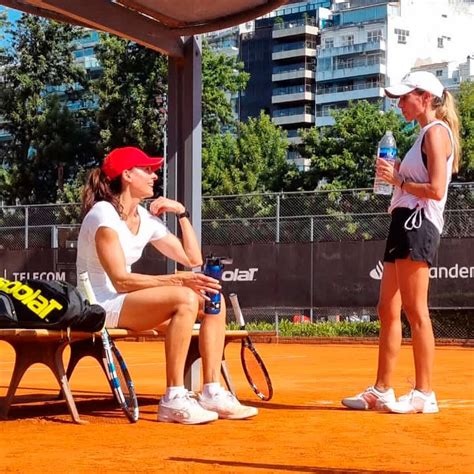 Gabriela Sabatini Volvió A Jugar Al Tenis Junto A Gisela Dulko Y Mostró