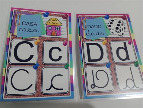 26 Cartazes Varal Alfabeto 4 Tipos De Letras Plastificado A4