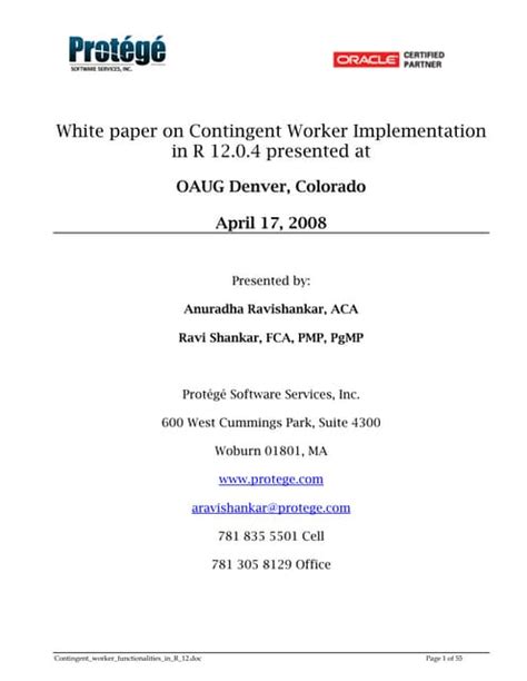 Oracle Contingent Worker Setup Pdf