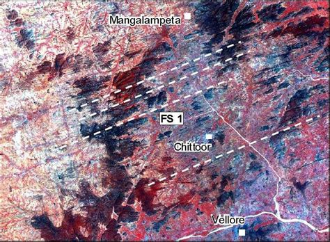 A Satellite Imagery Showing The Fracture Swarms Download Scientific