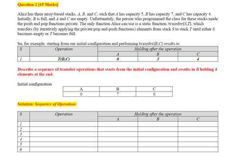solved alice has three array based stacks a b and c such