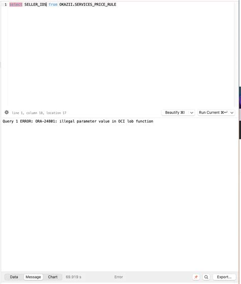 Select On Table With Clob Type Column Oracle · Issue 2949 · Tableplus