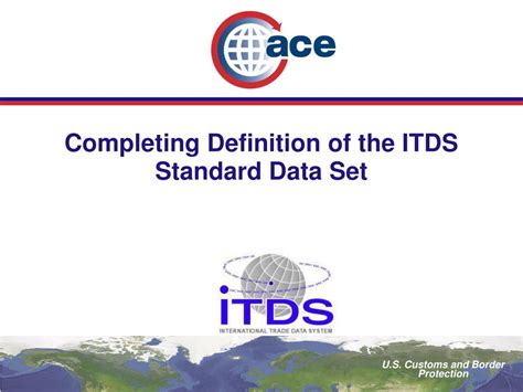 Ppt Completing Definition Of The Itds Standard Data Set Powerpoint