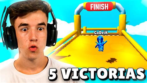 Gano 5 Partidas Seguidas En Este Video De Stumble Guys Youtube