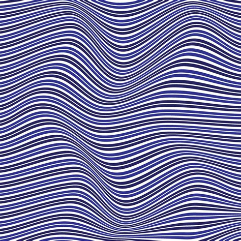Modern Simple Abstract Seamlees Royalblue Color Wavy Distrort