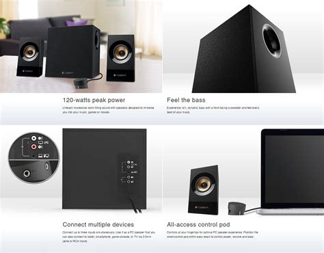 Logitech Z533 Multimedia 2 1 Speaker System 980 001056 Shopping