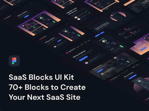 SaaS Blocks UI Kit freebie for Figma and Adobe XD