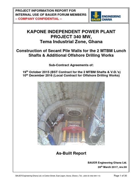 Final As Built Report Pdf Deep Foundation Concrete
