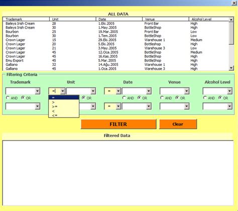 Filtering Data By Multiple Criteria On Userform Computer And Software World