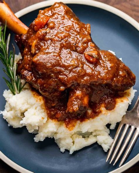 Red Wine Braised Lamb Shanks Sip And Feast