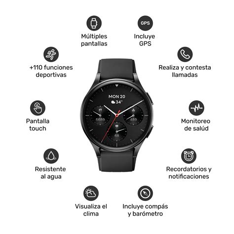 Ripley COMBO SMARTWATCH LHOTSE VIBE 05 NEGRO AUDÍFONOS NEGRO
