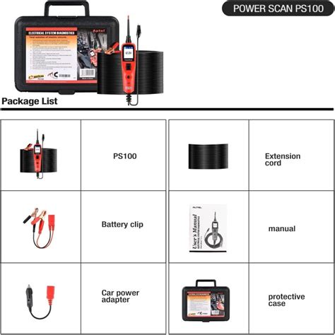 Autel PowerScan PS100 Automotive Circuit Tester