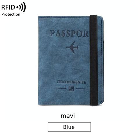 Çok Fonksiyonlu Seyahat Pasaport Çantası Pasaport Çantası Kart Çantası