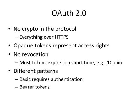 Ppt Service Chaining With Oauth Bearer Tokens Powerpoint