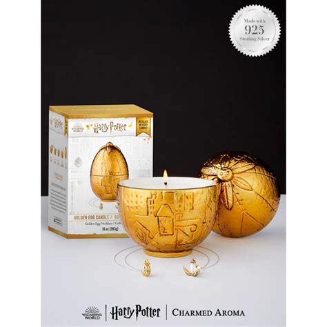 Charmed Aroma Harry Potter Golden Egg Candle哈利波特金蛋蠟燭 925 純銀金蛋頸鍊系列