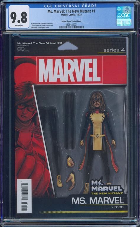 Ms Marvel The New Mutant 1 Cgc 98 Kamala Action Figure Variant Marvel