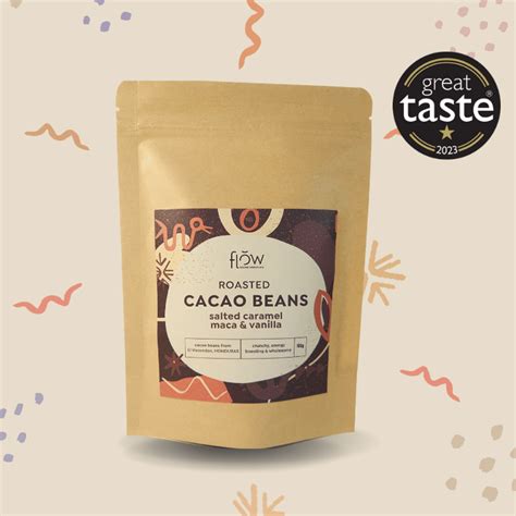 КАКАОВИ ЗЪРНА СЪС СОЛЕН КАРАМЕЛ And МАКА Истински Шоколад Flow Cacao