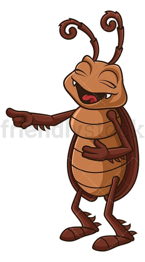 Dead Cockroach Cartoon Vector Clipart Friendlystock