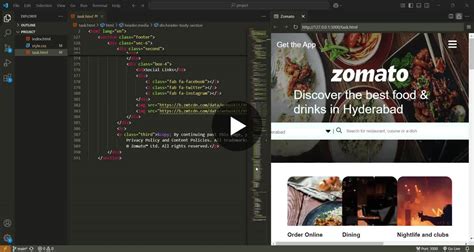Webdevelopment Html Css Frontenddevelopment Zomatoclone