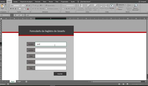 ESP ENG Base De Datos Y Formulario En Excel Database And Form In