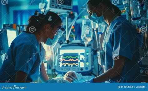 A Nurse And A Respiratory The Working Together To Ensure Proper Ventilation For A Patient