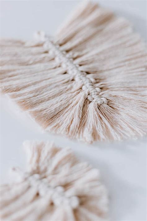 DIY Macrame Feathers Easy Step By Step Guide Decor Hint