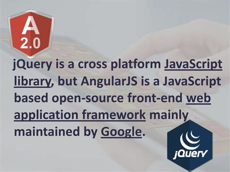 Ppt Difference Between Angularjs And Jquery Powerpoint Presentation