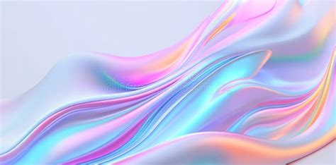 Abstract Waves Rich With Color Blend Seamlessly To Produce A Lively