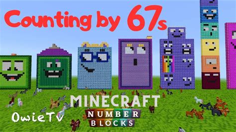 counting by 67s song numberblocks minecraft learn to count skip