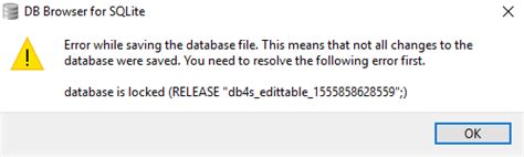 Database Is Locked Issue 1854 Sqlitebrowser Sqlitebrowser GitHub