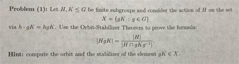 Solved Problem Let H K Chegg Com