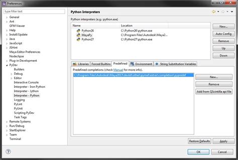 Python Eclipse Maya Cmds Auto Completion Stack Overflow