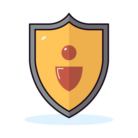 Shield Colourful Vector Flat Illustration Perfect For Different Cards