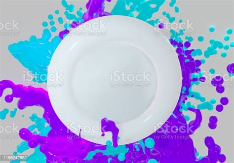 파란색과 보라색 색상의 추상적 인 화려한 시작텍스트에 대한 라운드 원준비 3d 일러스트레이션 3차원 형태에 대한 스톡 사진 및 기타 이미지 Istock