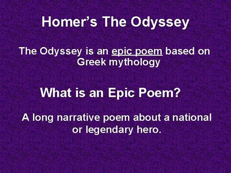 Greek Mythology Epic Poetry And The Odyssey Greek