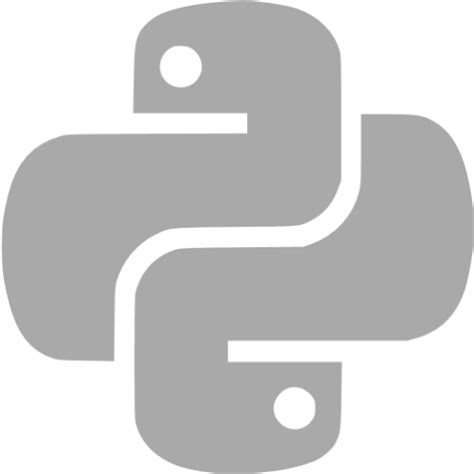 Dark Gray Python Icon Free Dark Gray Site Logo Icons