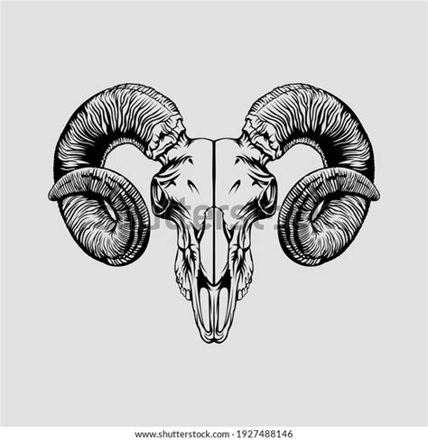 Tribal Ram Head Tattoo