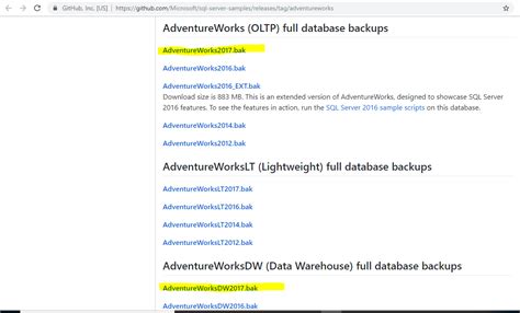 Download And Install Free Microsoft Sql Server And Install Adventureworks Database And Data Warehouse