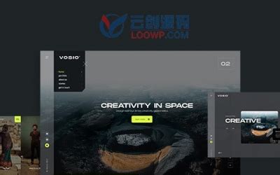 Zoivo全屏动画摄影设计作品展示HTML网站模板 云创源码